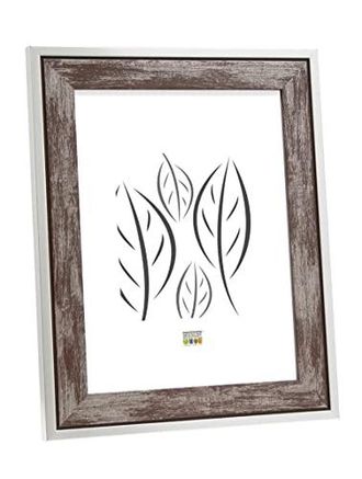 Deknudt Frames Bilderrahmen mit Aufsteller Farbe: Braun, Größe (Bild): 30 cm H x 30 cm B