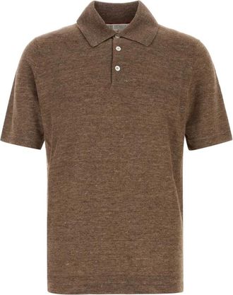 Brunello Cucinelli Homme, Tops, Brun, Taille: 3XL M2L00315 Polo