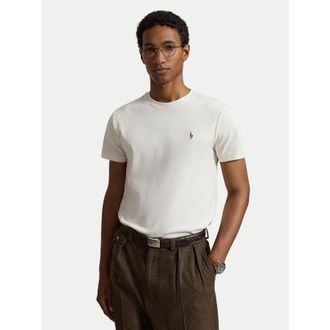 Polo Ralph Lauren T-Shirt 710740727094 &Eacute;cru Custom Slim Fit