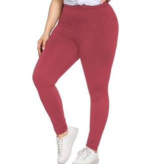 Generic Legging pour femme - Grandes tailles - Pantalon de yoga - Pantalon de sport - Taille haute - Noir - Opaque - Legging de fitness - Pantalon de course -