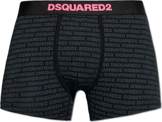 Dsquared2 Homme, Sous-v&ecirc;tements, Noir, Taille: XS Boxer Briefs en coton avec monogramme