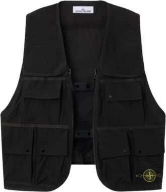 Stone Island Gilet utilitaire - Homme - Vestes - Noir - Taille: M