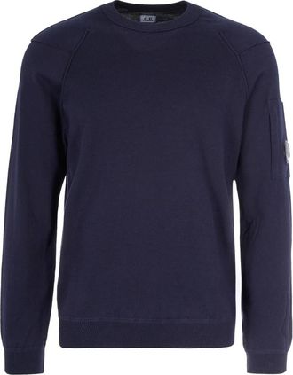C.P. Company C.p. Company, Homme, Pulls, Bleu, Taille: S Maglia dettaglio Lens