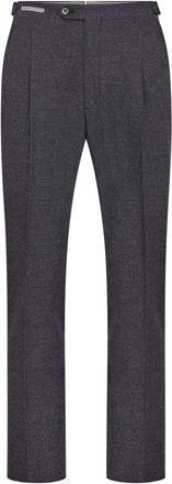 Corneliani Homme, Pantalons, Gris, Taille: XL Pantalon en Laine et Cachemire à Double Plis