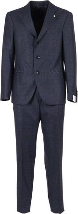 Luigi Bianchi Mantova Homme, Costumes, Bleu, Taille: M Costume crois&eacute;