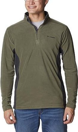 Columbia Klamath Range 2 Half Zip Pull en polaire Homme, Stone Green/Shark, XS