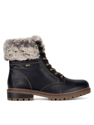 Remonte Schn&uuml;rschuhe D0B74-01 Schwarz