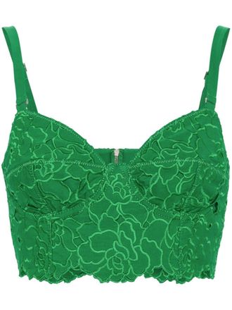 Erdem brassi&egrave;re &agrave; broderies - Vert