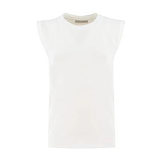Le Tricot Perugia &Auml;rmelloses T-Shirt - - Tops - Damen - Wei&szlig; - M