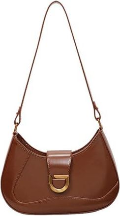 Generic Kexpery Sac &agrave; Main Femme en Cuir PU Sac Croissant Polyvalent avec Bandouli&egrave;re D&eacute;tachable pour &Eacute;cole Travail et Quotidien