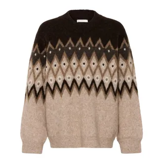 Inwear Pull Col Rond Fairisle - Femme - Pulls - Multicolore - Taille: 44 FR