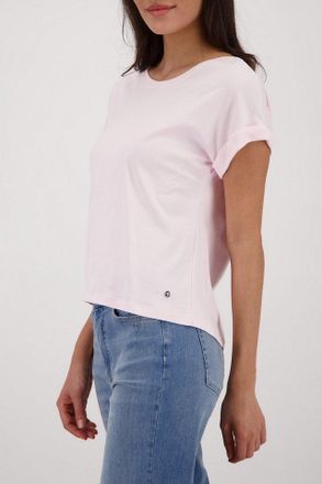 Monari T-Shirt Shirt Basic Pima Regular fit mit R&uuml;ckenfalte