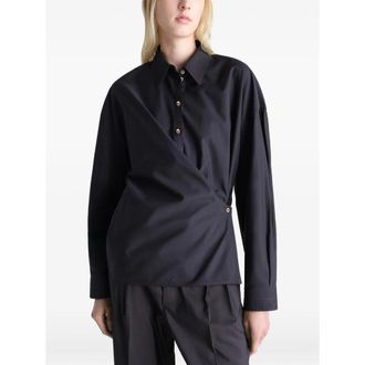 Christophe Lemaire Cotton-Silk Blend Shirt - Black