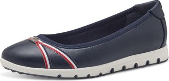 s.Oliver Damen Ballerinas Flach Bequem, Blau (Navy), 38 EU