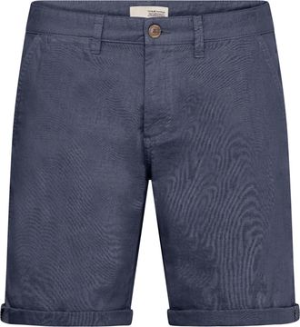 Solid SDLoras Herren Leinenshorts Kurze Leinenhose Bermuda mit Gürtelschlaufen Regular fit, Größe:M, Farbe:Insignia Blue (1991)