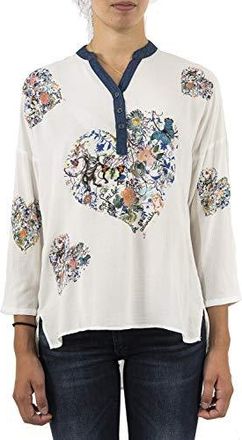 Desigual Chemisier 18wwbw07 temis Blanc, S