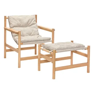 H&uuml;bsch Fauteuil et repose-pieds Heritage H&uuml;bsch