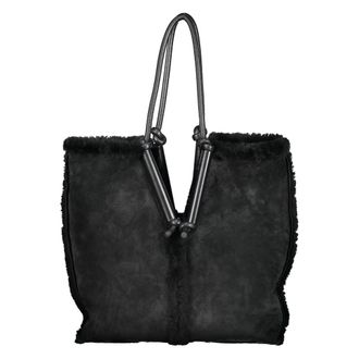 Bottega Veneta Schafsleder-Tragetasche mit Lederdetails - - Bags - Damen - Schwarzk - ONE SIZE