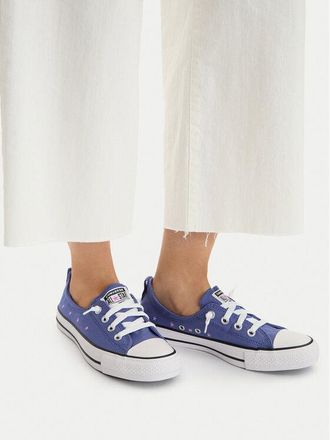 Converse Sneakers aus Stoff Chuck Taylor All Star Shoreline Embroidered Stars A16058C Blau