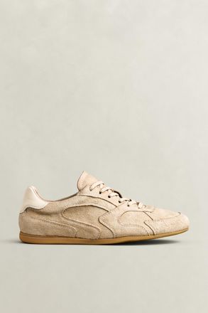 GANT Damen Sperly Sneaker aus Veloursleder (36) OAT BEIGE