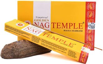 Anemone Anemone - Enecens Vijayshree Golden Premium - Nat&uuml;rliche und holzige St&auml;bchen - Packung mit 15g Dosen (Temple, 12 Schachteln)