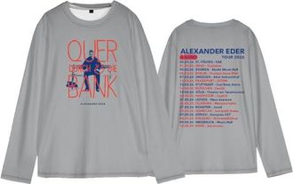Generic T-shirt d&eacute;contract&eacute; &agrave; manches longues Alexander Eder Quer durch die Bank Tour 2026 Merch, 03, 4XL