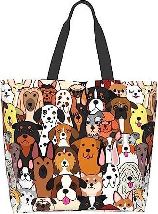 Generic Chien Color&eacute;9 Sac Fourre Tout Pliable Tote Bag Imperm&eacute;able Sac A Main Femme Pour Shopping Plage Gym