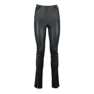 Helmut Lang Femme, Pantalons, Noir, Taille: 40 FR Pantalon en cuir skinny