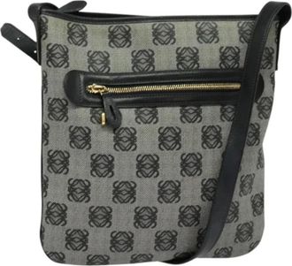 Loewe Pre-owned Cuir sacs-ports-paule - Femme - Pre-owned - Gris - Taille: ONE Size
