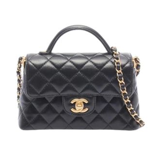 Chanel Pre-owned Matelasse Top Handle Small Flap 2way Shoulder Bag - - Pre-owned - Damen - Schwarzk - ONE SIZE