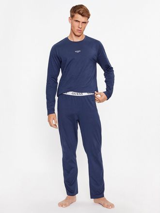 Guess Pyjama U2BX00 KBZG0 Blau Regular Fit
