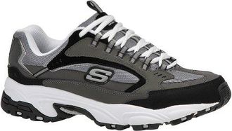 Skechers Sport Energy Downforce Baskets à Lacets pour Homme, Anthracite/Noir, 43 EU