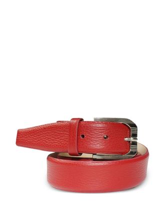 Brunello Cucinelli Gürtel aus strukturiertem Leder - Rot