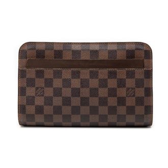 Louis Vuitton Pre-owned Vintage Damier Ebene Canvas Clutch Wallet - - Pre-owned - Damen - Braun - ONE SIZE