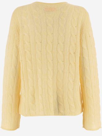 Guest In Residence Womens Wool-Cashmere-Silk Jumper Butter Sweater
