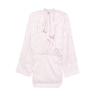 Rotate LS Mini Dress - - Dresses - Damen - Rosa - XS