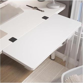 Generic Plateau de Bureau Extensible, rallonge Table Cuisine, Support Ergonomique for accoudoirs dordinateur, for la Maison et Le(White 1,L100*W20cm)