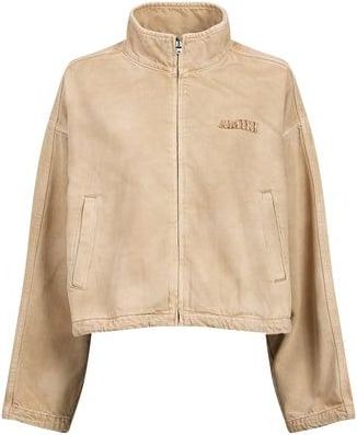 Amiri Veste ample denim en coton m&eacute;lang&eacute;