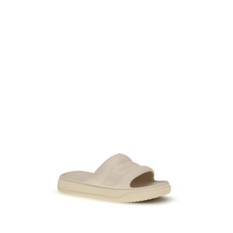 Moncler Womens Beige Rubber Slippers