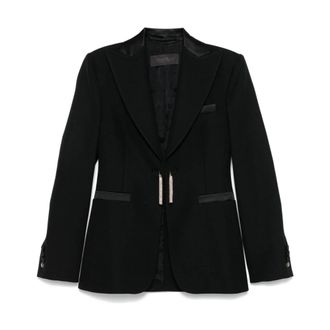 Max Mara Elegante- einreihige Jacke aus Wolle - - Jackets - Damen - Schwarzk - XS