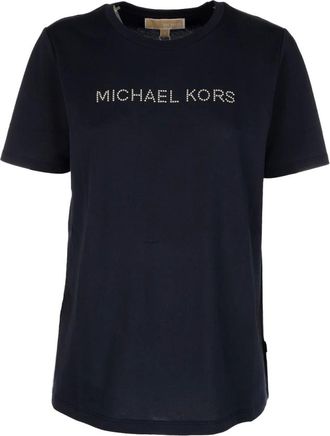 Michael Kors Femme, Tops, Bleu, Taille: 38 FR MK Stud Classic Tee