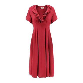 Alberta Ferretti Femme, Robes, Rouge, Taille: 42 FR Midi Robes