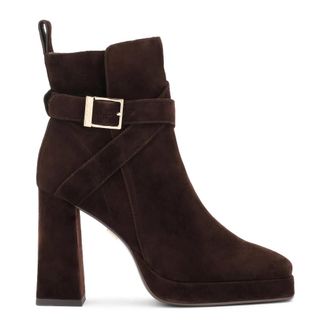 Kazar Plateau-Stiefeletten mit Absatz - - Shoes - Damen - Braun - 41 EU