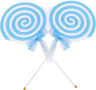 Angoily 2 Stück Simulation Lutscher Requisiten Realistische Fake Candy Dekoration Fotografie Zubehör für Geburtstag Party Vielseitige Lollipop Modelle für Sze