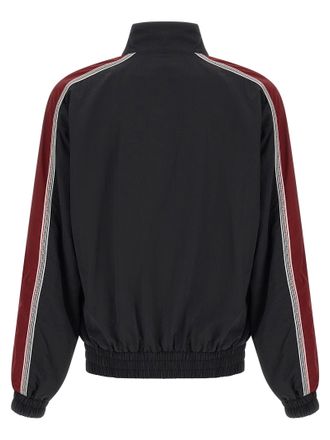 Versace Craquel&eacute;-Effect Nylon with Medusa Zip Jacket - Black