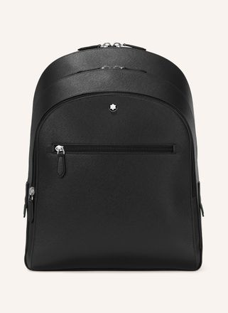 Montblanc Saffiano-Rucksack Sartorial Medium Mit Laptop-Fach schwarz