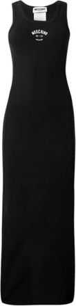 Moschino Femme, Robes, Noir, Taille: 36 FR Ribbed Knit Maxi Dress
