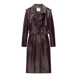 Courr&egrave;ges Vinyl Trenchcoat - - Coats - Damen - Rot - XS