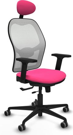 Piqueras y Crespo Schreibtischstuhl Rosa Jorquera mit 2D-Armen, h&ouml;henverstellbarer Lendenwirbelst&uuml;tze und festem Kopfteil, ausgestattet mit Syncro/Traslack und injizier