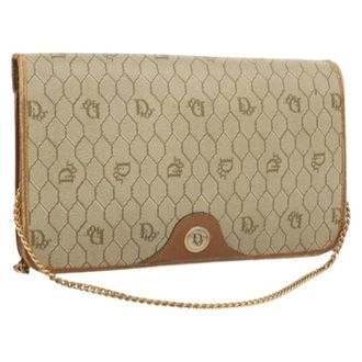 Dior Sac &agrave; bandouli&egrave;re vintage Pre-owned - Femme - Pre-owned - Beige - Taille: ONE Size